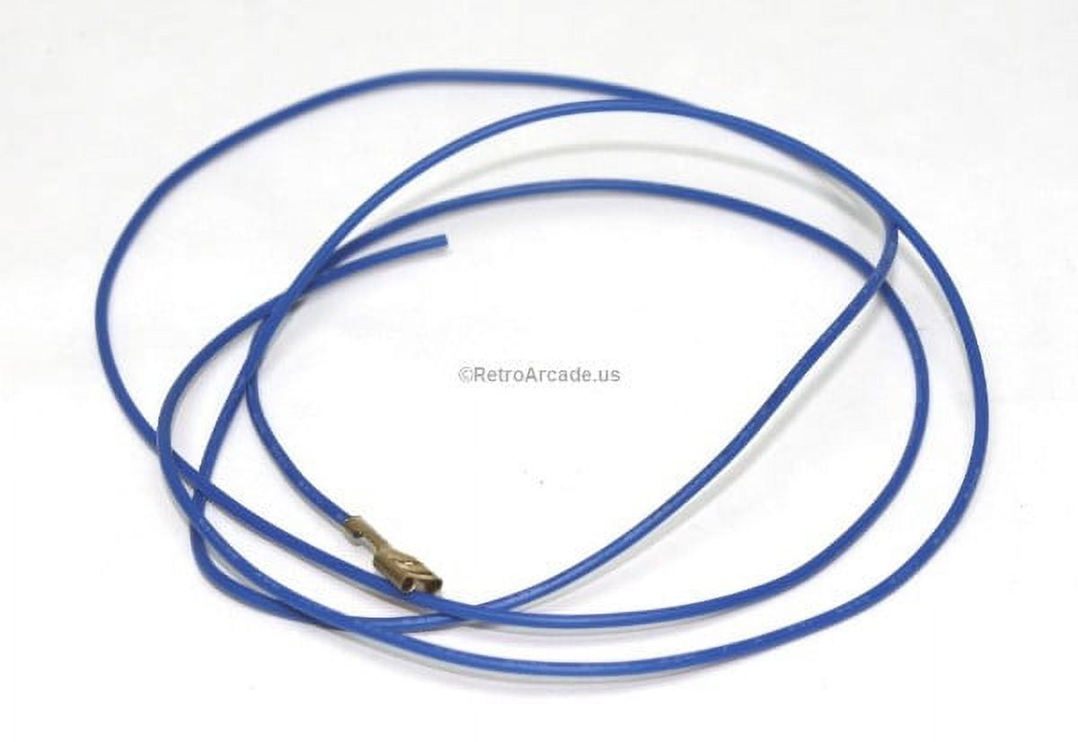 22 AWG stranded hook up wire with .187 quick connect, 3 feet, Black ...