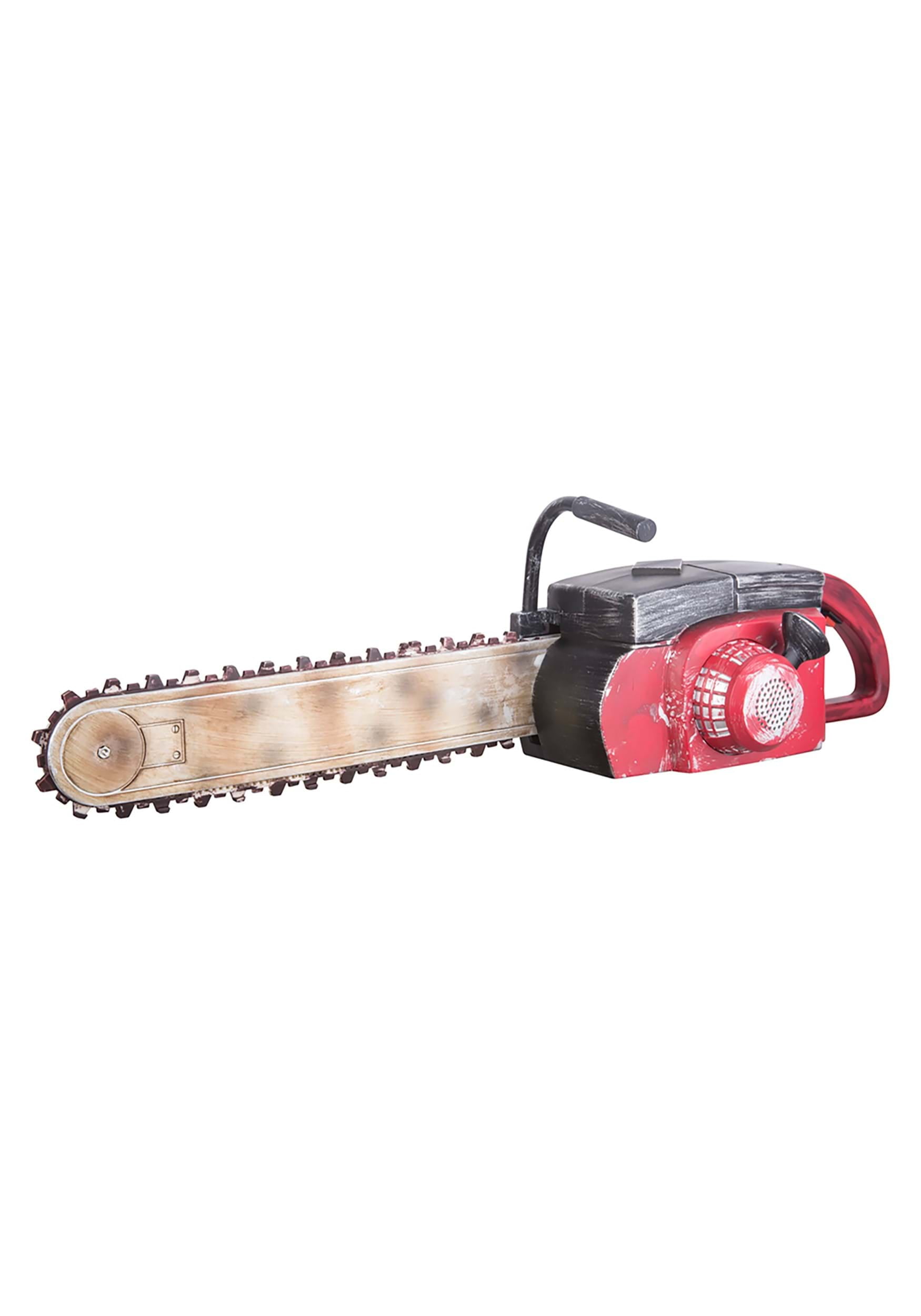 "22"" Animated Chainsaw Halloween Prop, Fake Plastic Decoration for ...