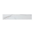 22" Bathroom Vanity Top Side Splash,Carrara White Engineered Stone ...