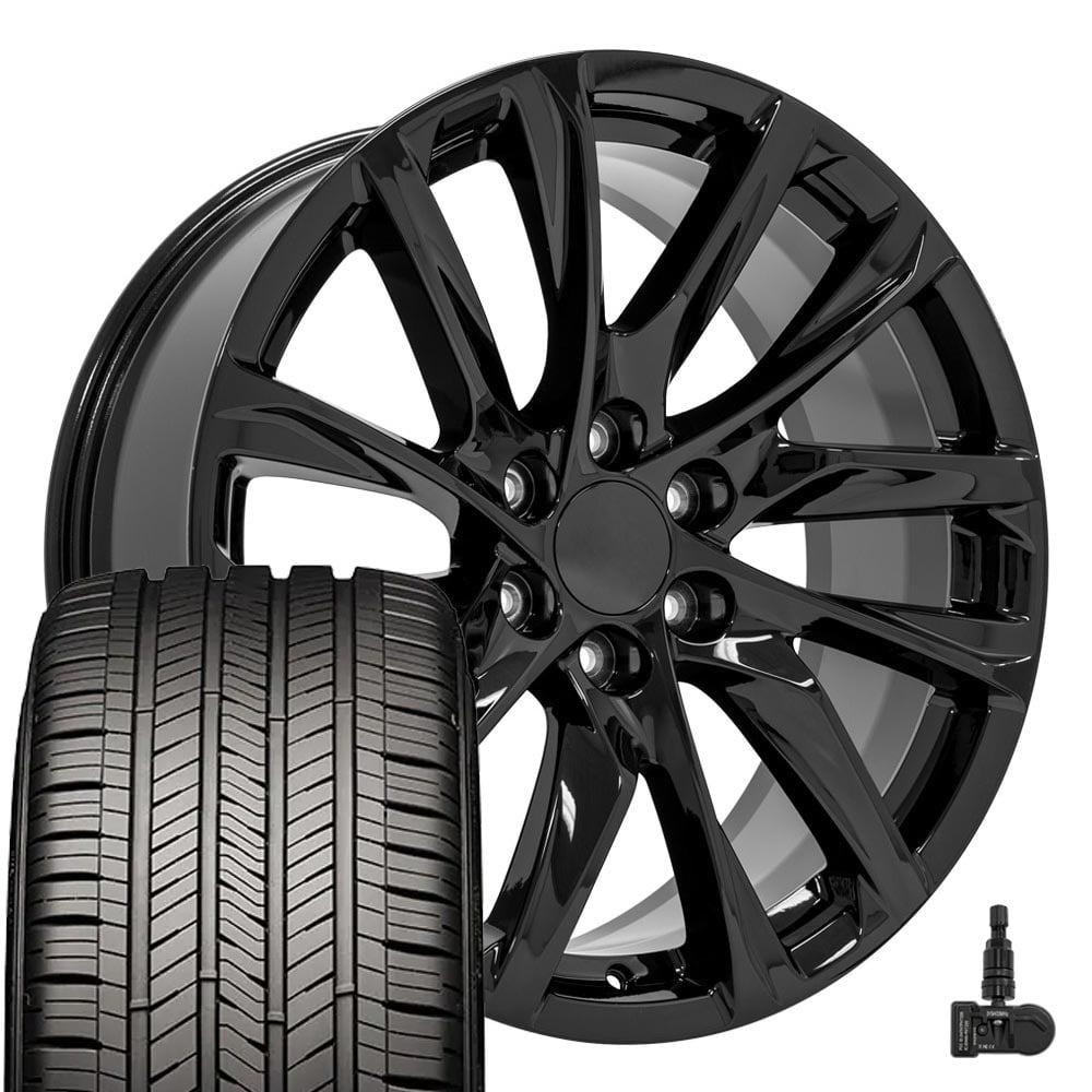 OE Wheels CA90 22 Inch Rims and Tires Fit Escalade Style 6x139.7 22x9 ...