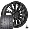 OE Wheels CA93 22 Inch Rims and Tires Fit Escalade-V Series Style 6x139 ...