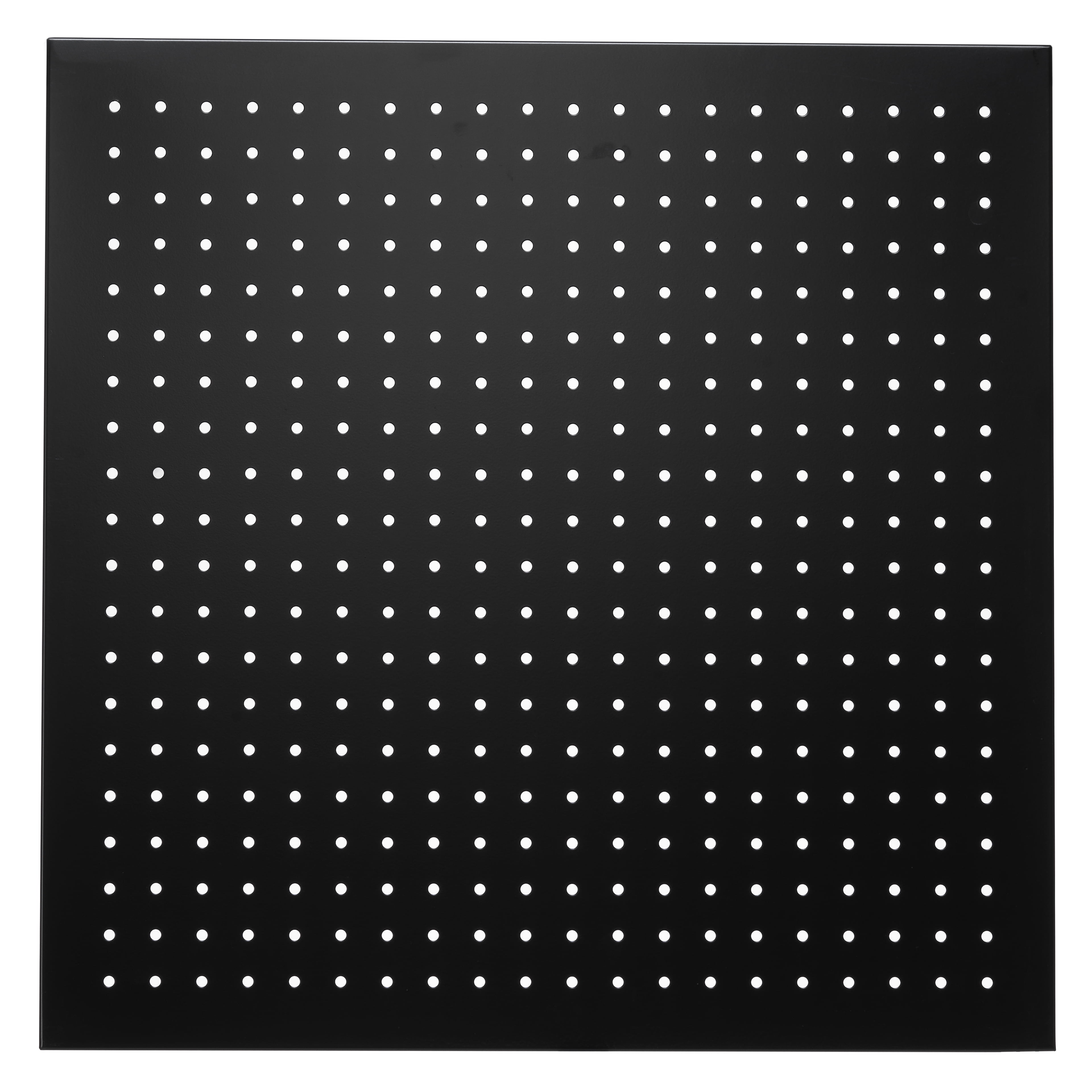 22" Black Metal Pegboard by Simply Tidy - Wall-Mounted Steel Organizer ...