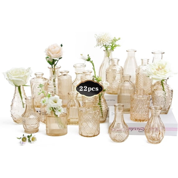 22 Bud Vase in - Flower Vases for Wedding Decorations, Glass Vase for ...
