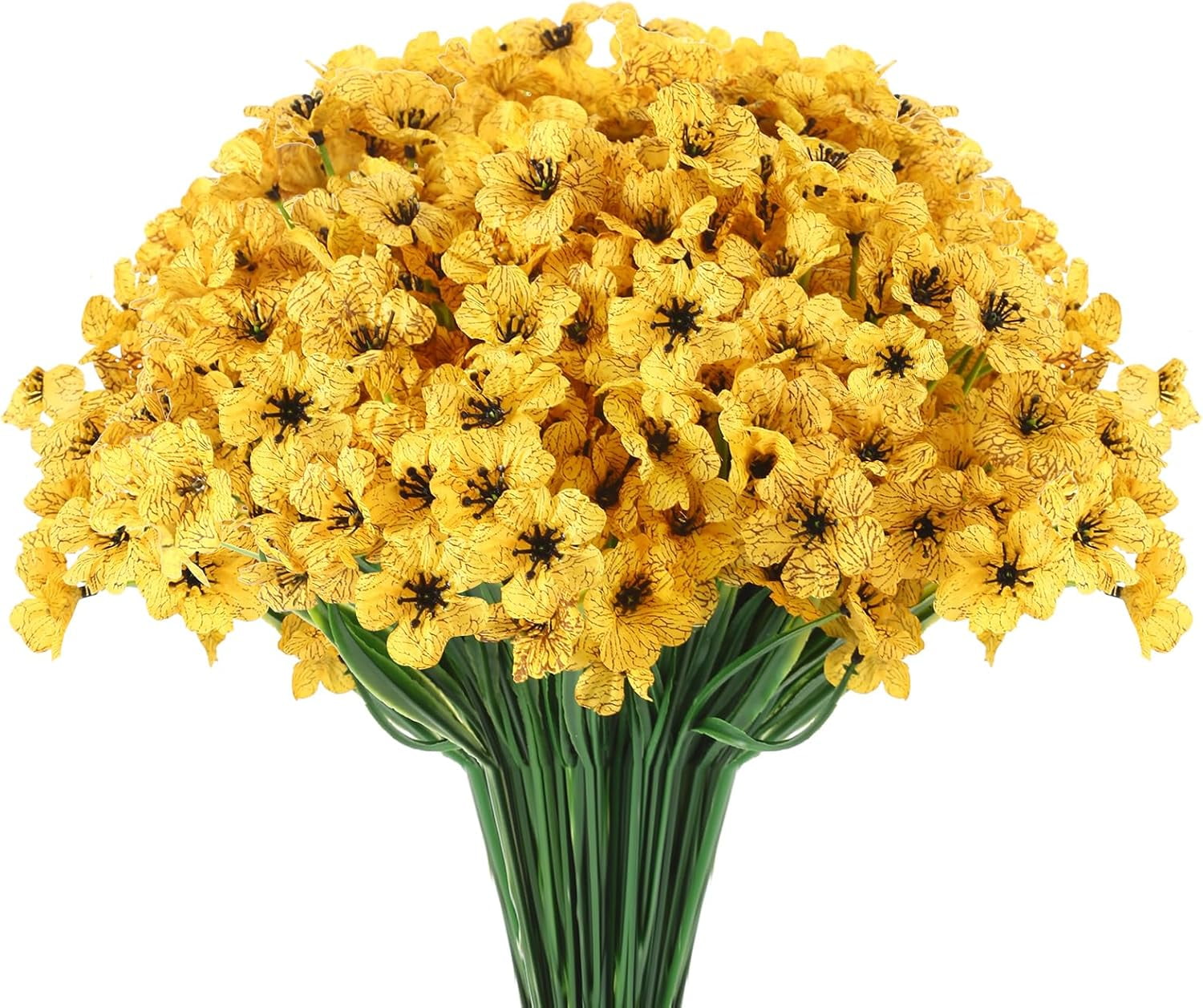 22 Bunches of Outdoor Artificial Flowers, UV Resistant Fake Flowers ...
