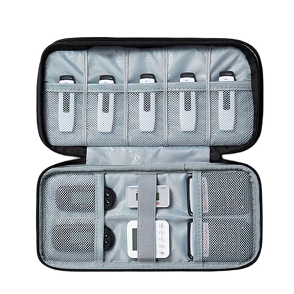 22 Capacity Multiple Pocket USB Storage Oxford Fabric Protector Hard ...