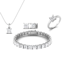 15.90 Carat Moissanite Diamond E Color VS1 Clarity Brilliant Cut 925 ...