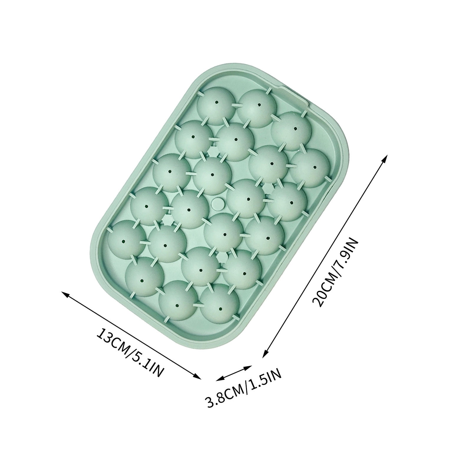 22-Cavity Silicone Ice Ball Mold, Food-Grade Sphere Ice Cube Tray ...