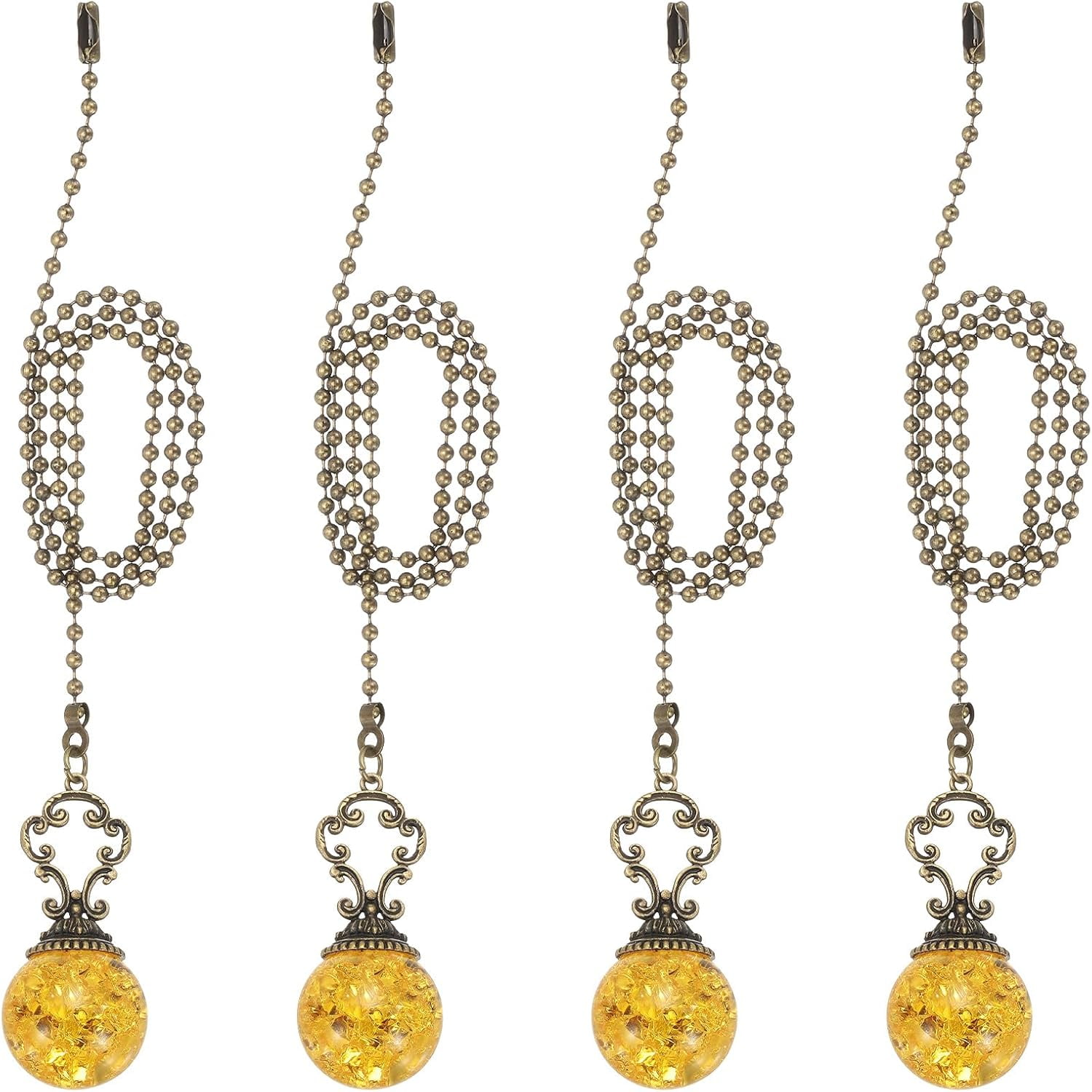 22" Ceiling Fan Pull Chain, 4 count Pull Chain Fan Connector Ceiling ...