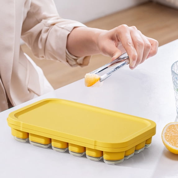 22-Cell Silicone Ice Tray With Lid, Wenini Food-Grade Maker Leak-Proof ...