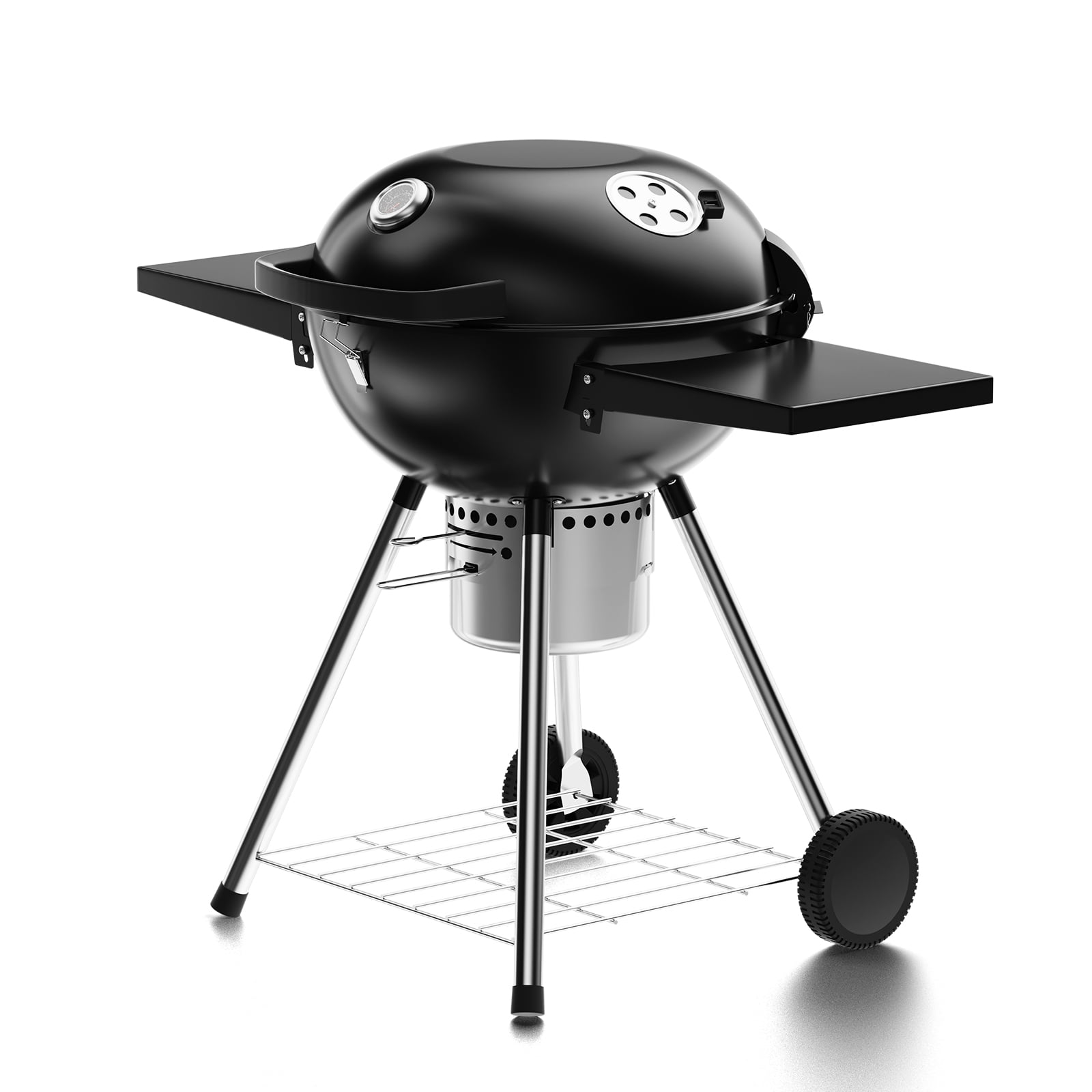 22" Charcoal Grills with 2 Foldable Tables BBQ Grill Outdoor Kitchen ...
