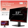 22" Computer Privacy Screen Filter for 16:10 Aspect Ratio Widescreen ...