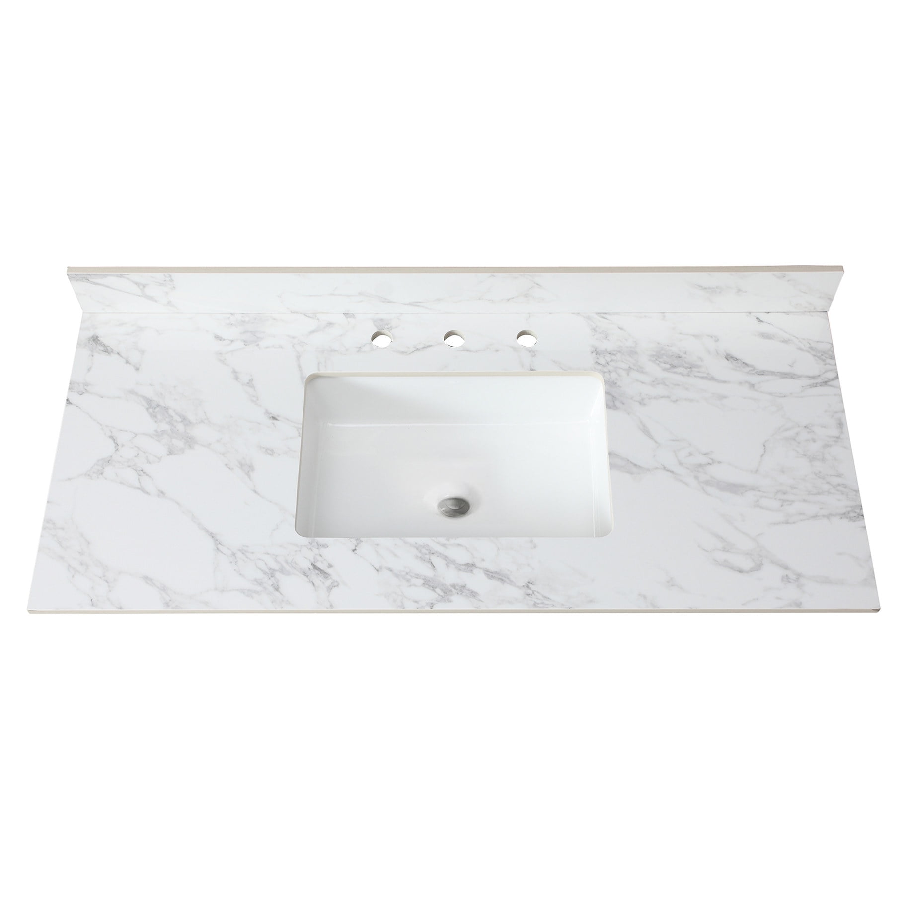 22" Deep Vanity Top - High - Quality Engineered Stone - Modern Bathroom ...