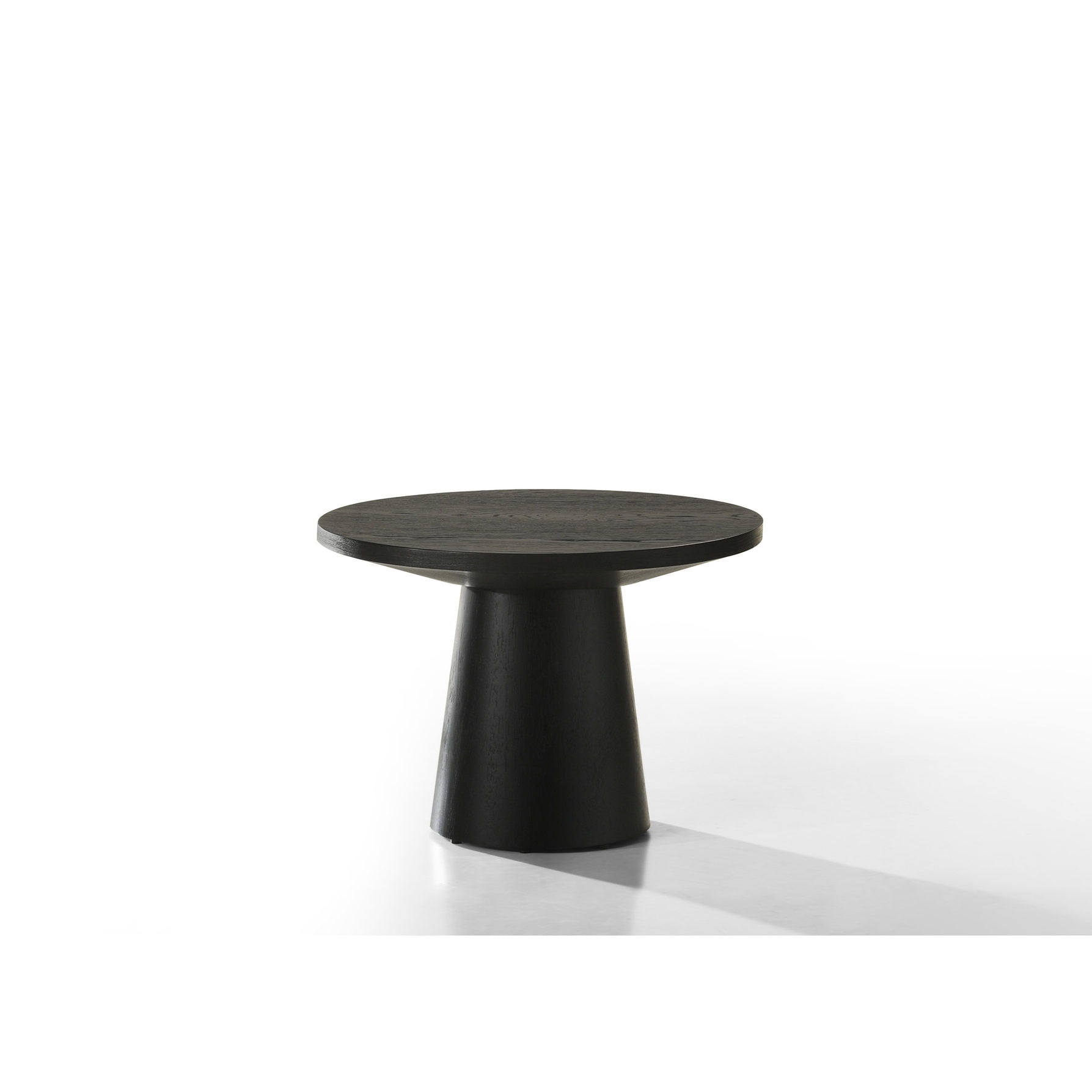 22" Diameter Black Wood Round End Table | Keeps Reading Materials in ...