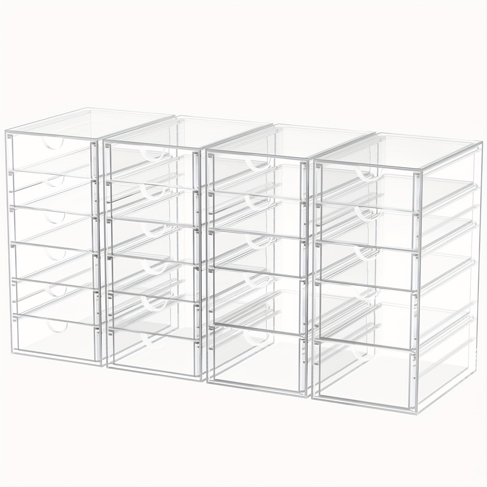 22-Drawer Acrylic Desktop Organizer - Stackable for Cosmetics, Office ...