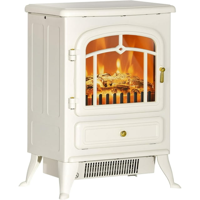 22" Electric Fireplace Heater, Freestanding Fire Place Stove with ...