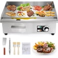 22'' Flat Top Grill Countertop 3000W Stainless Steel Electric Griddle ...