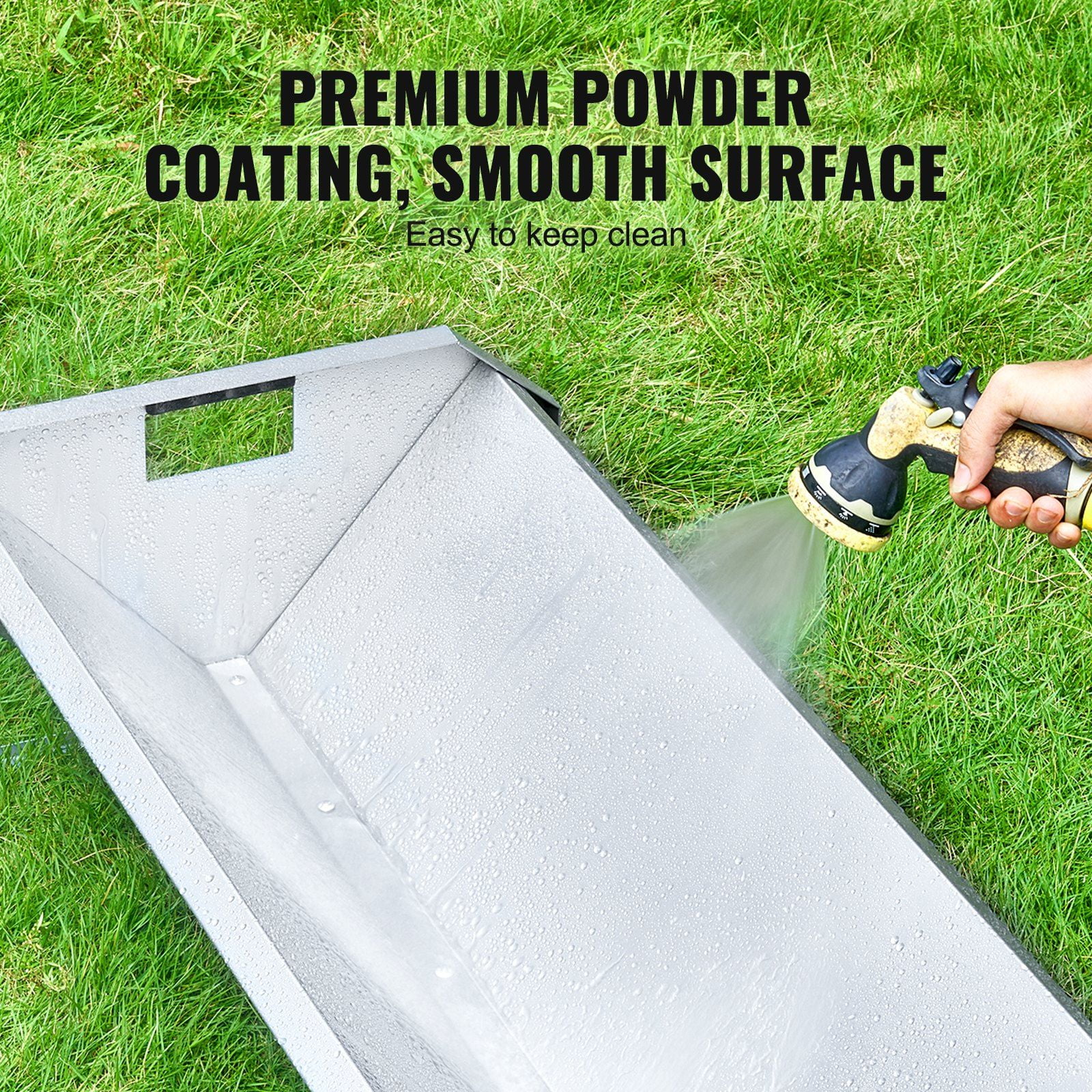 22 Gallon Livestock Trough for Goats & Sheep – 45" Durable Feeder, Fits ...