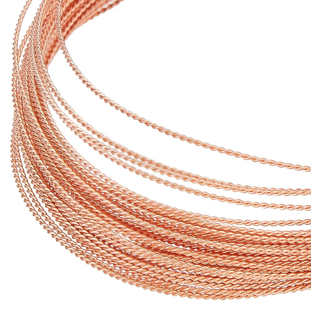 22 Gauge 19.7Ft Twist Jewelry Wire Copper Craft Wire Copper Beading ...