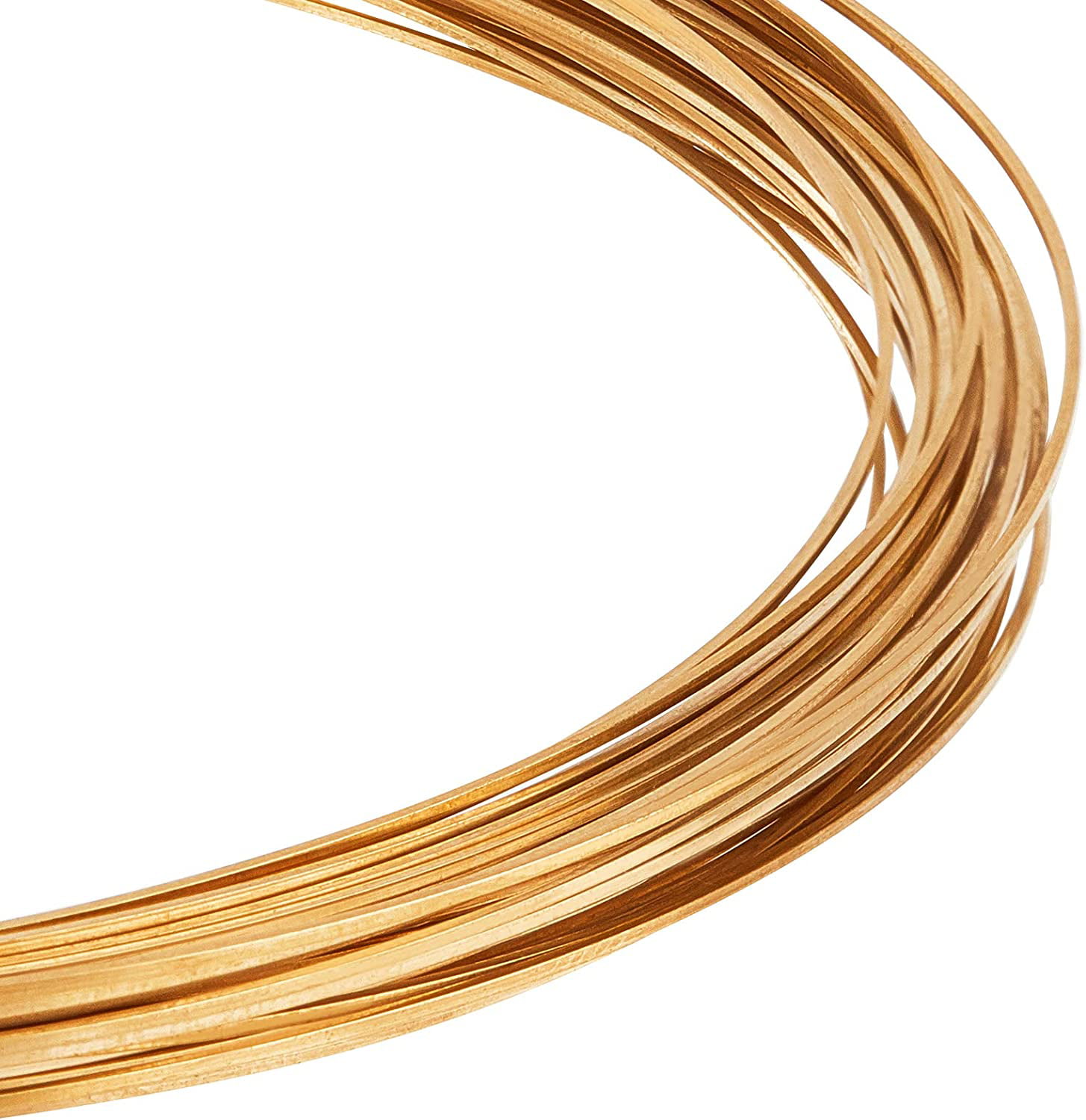 22 Gauge 33 Feet Square Copper Wire Half Hard Yellow Brass Wire for ...