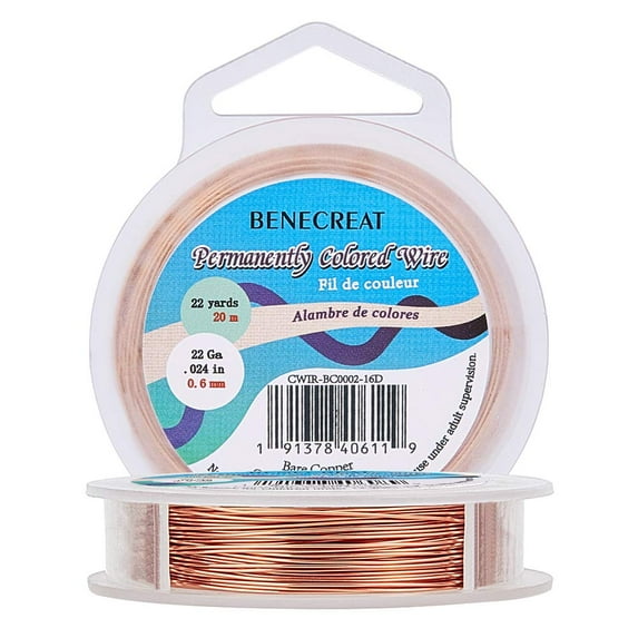 22 Gauge Bare Copper Wire with Oil Coated Solid Copper Wire DIY ...