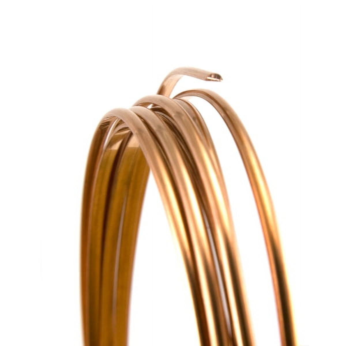 22 Gauge Half Round Half Hard Copper Wire 25FT - Walmart.com