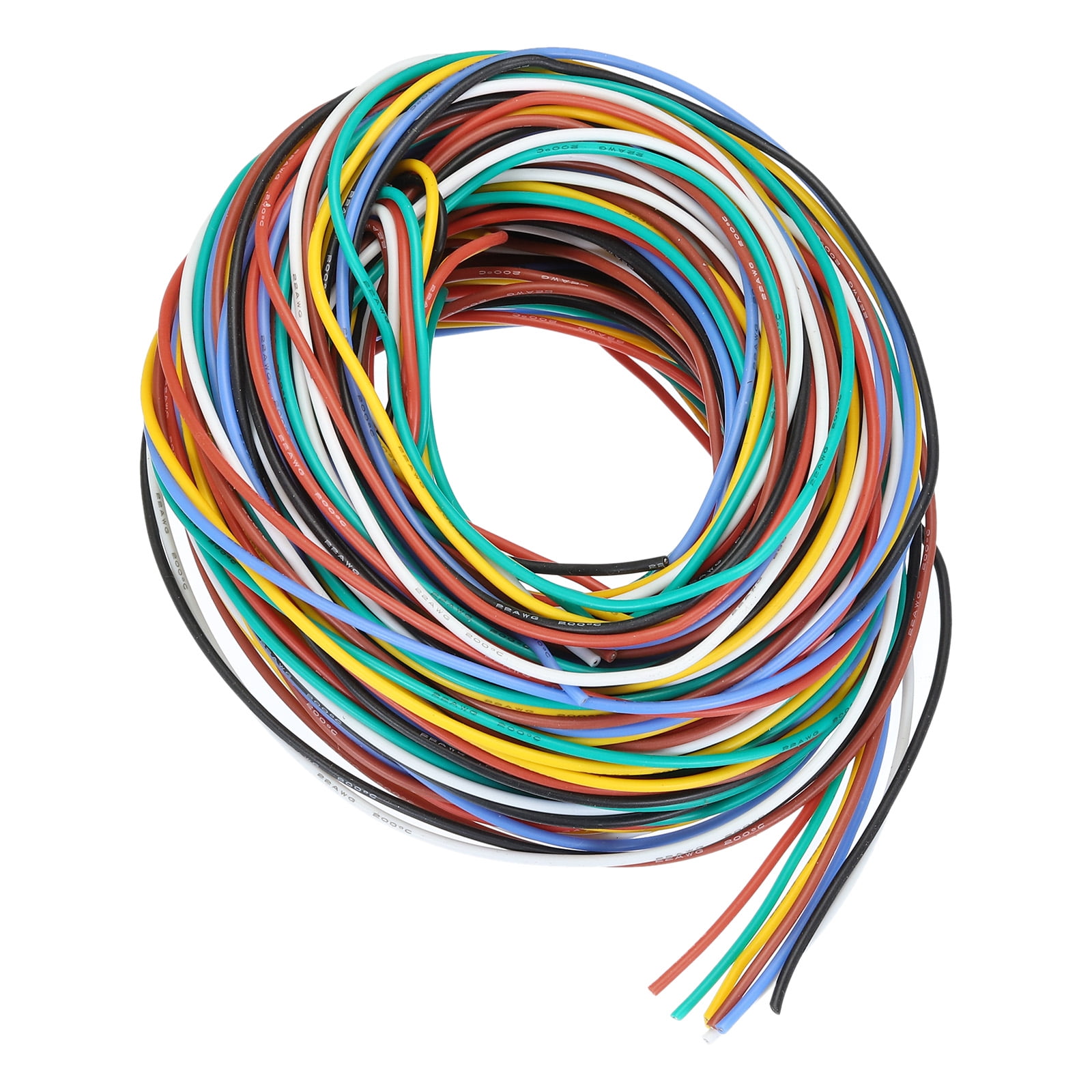 22 Gauge PVC Hookup Wire 7.5m/25ft 22AWG Electrical Wire Spool Ul1007 ...
