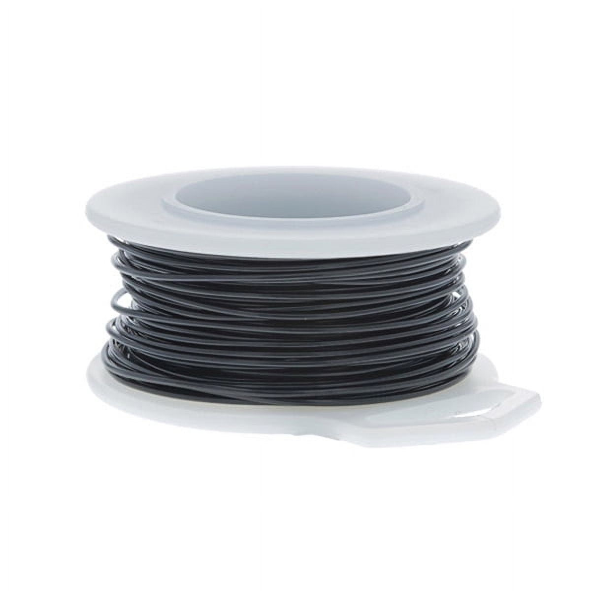 22 Gauge Round Black Enameled Craft Wire - 45 ft - Walmart.com