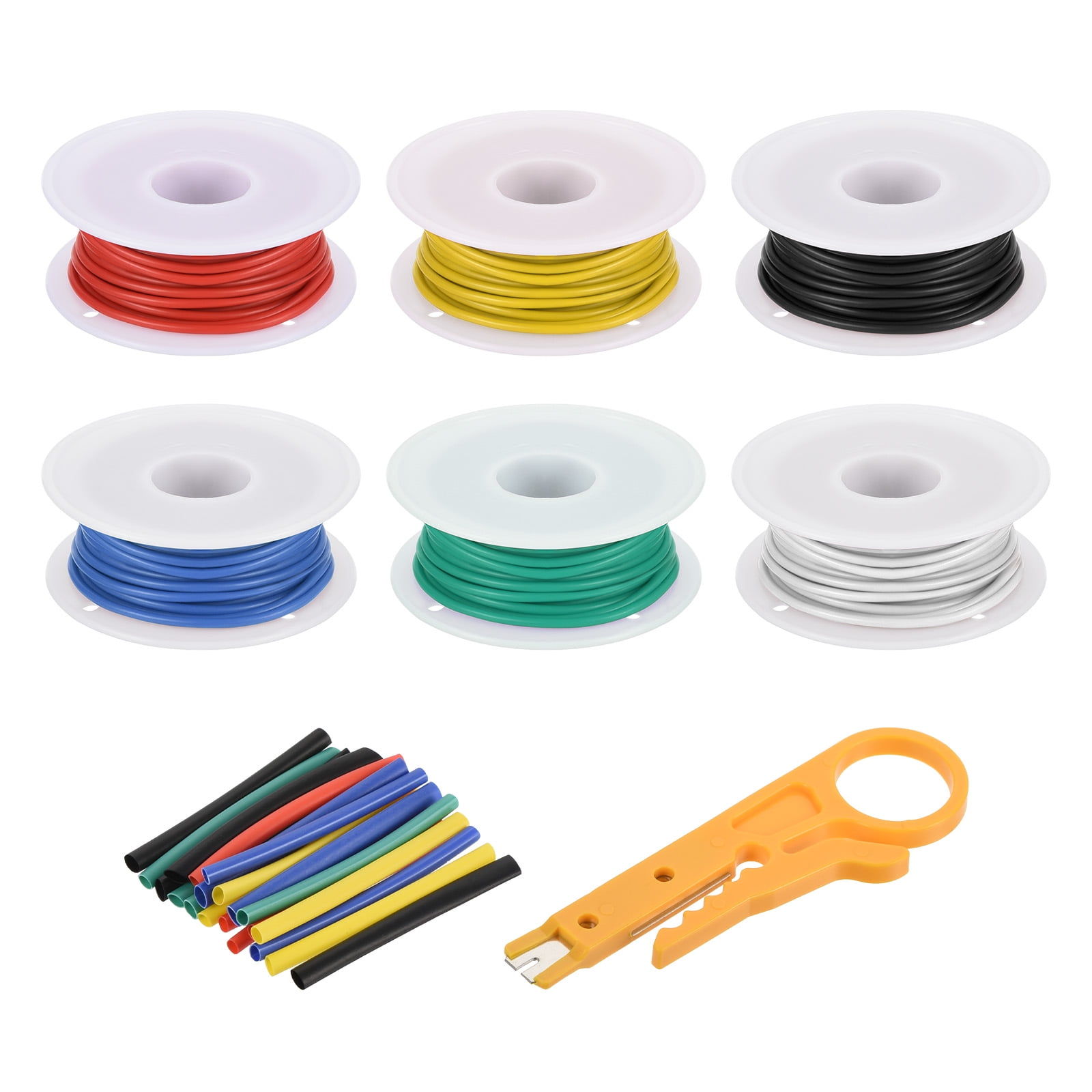 22 Gauge Silicone Wire Kit 22AWG Electrical Wire Stranded Tinned Copper ...