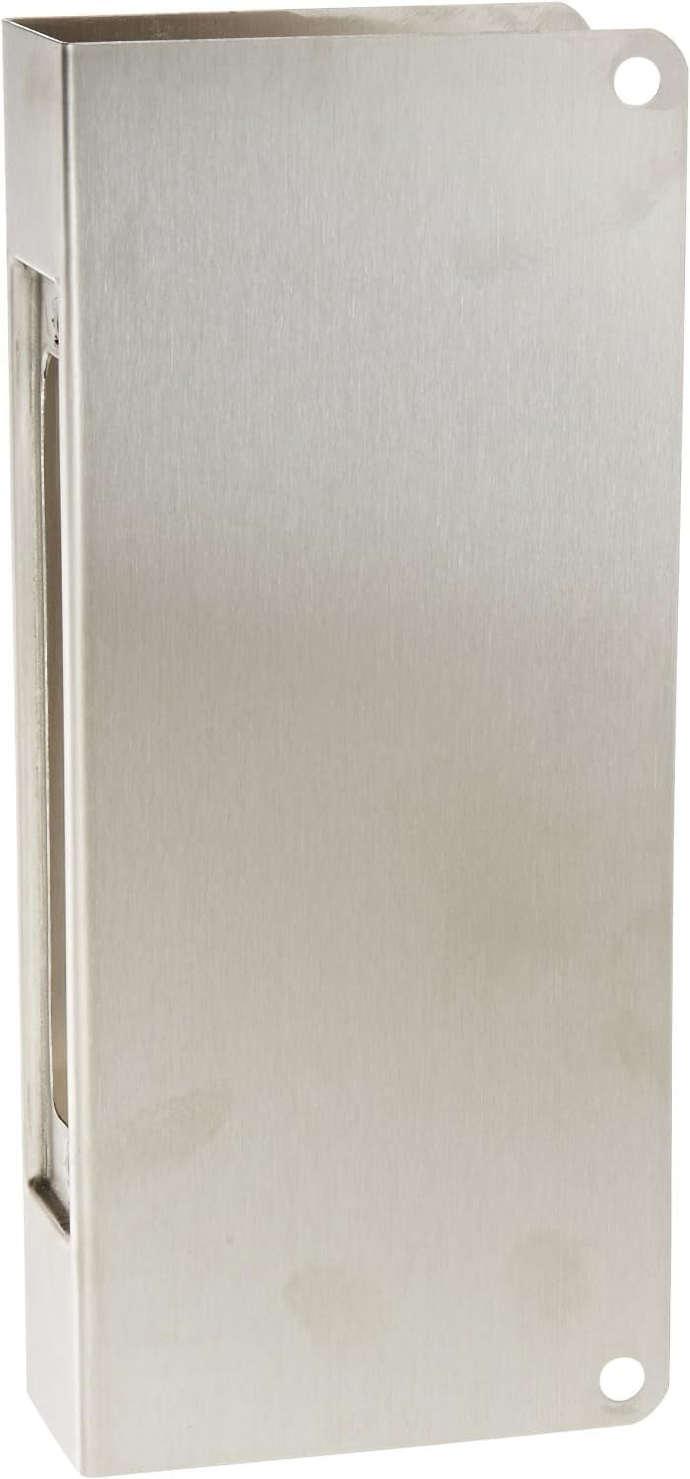 22 Gauge Stainless Steel Mortise Lock Wrap-Around Plate, Stainless ...