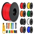 22 Gauge Stranded Wire Kit, 10ft Each 8 Colors 22AWG Silicone ...