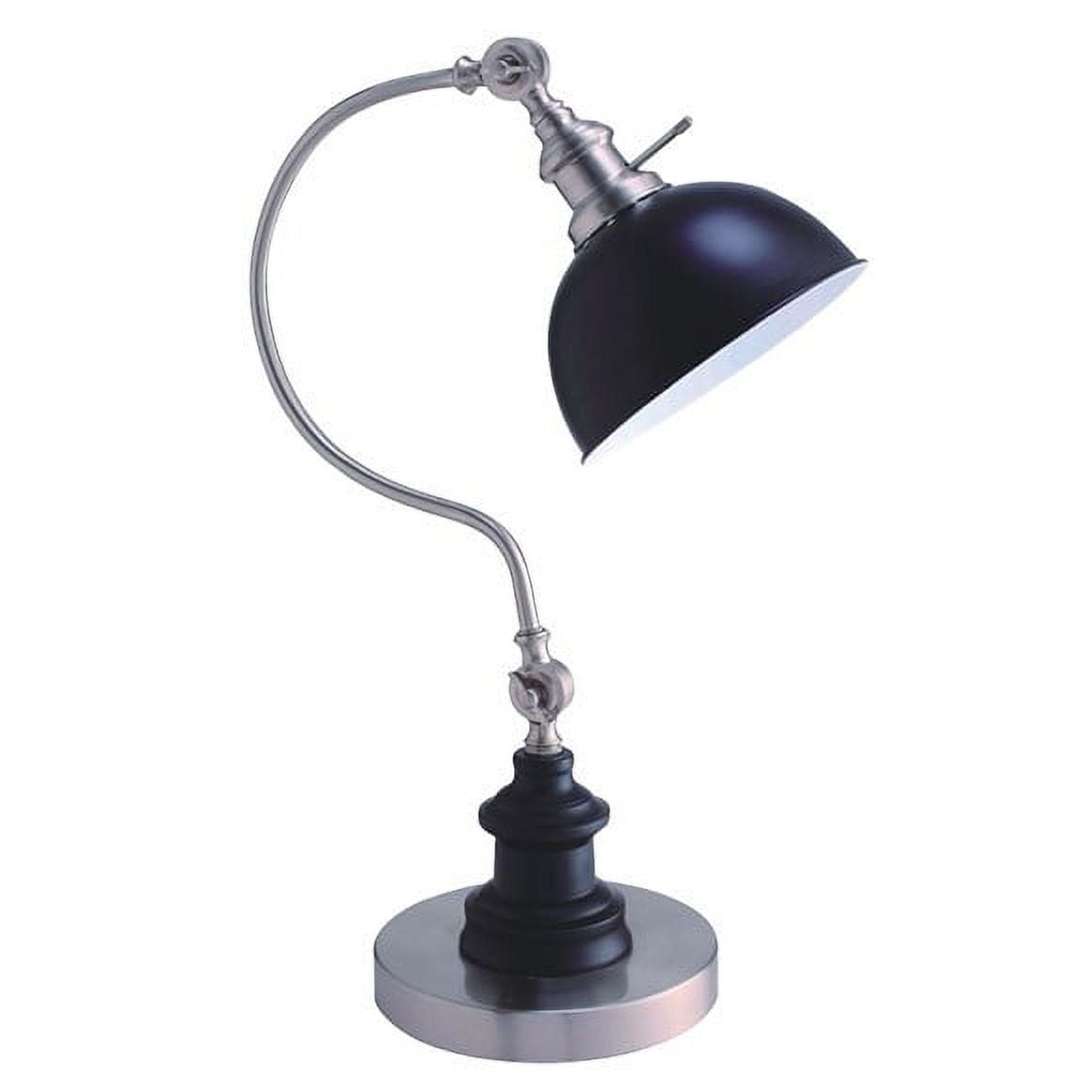 22”H SATIN NICKLE GOOD NECK TABLE LAMP - Walmart.com