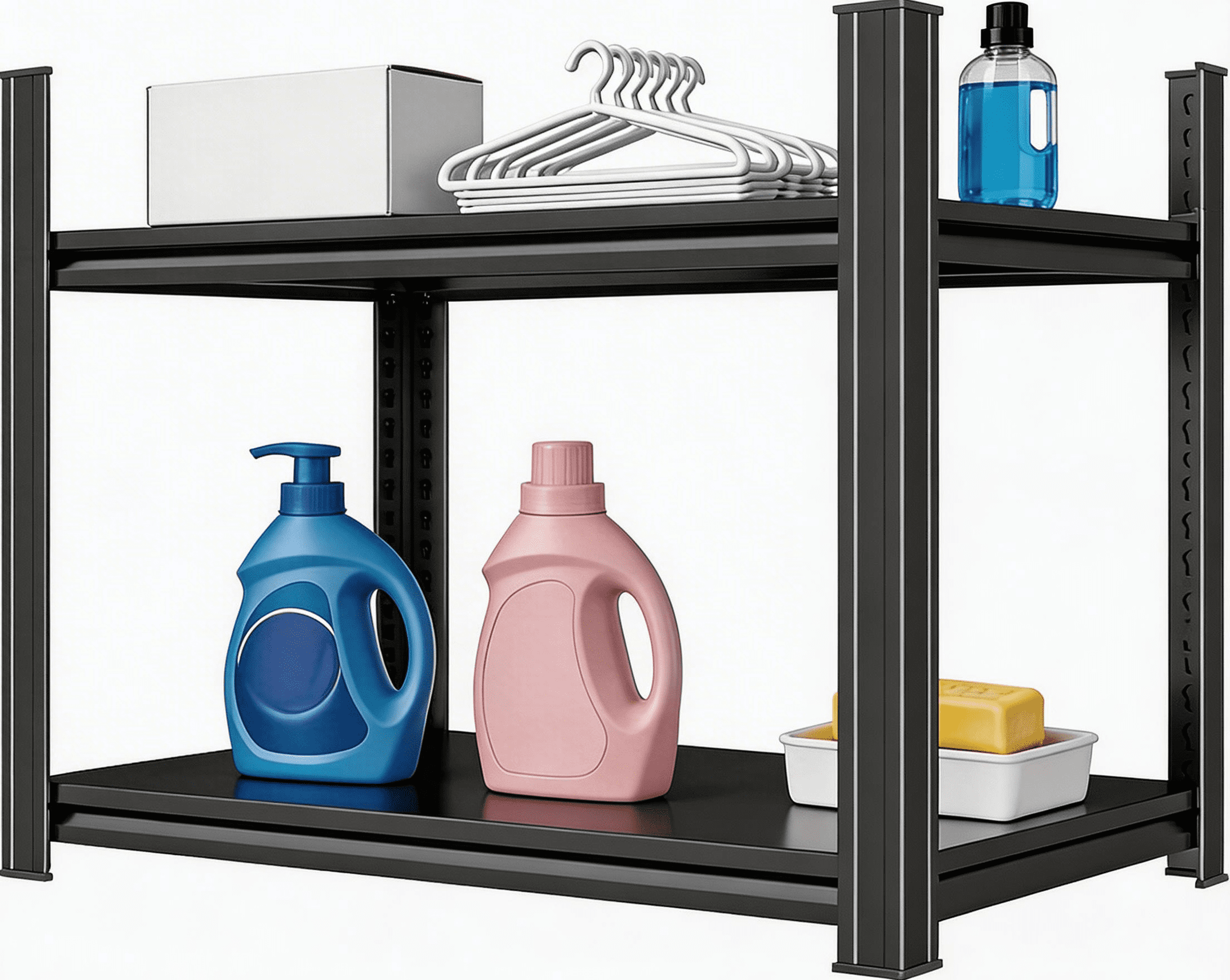 22" H x 16" W x 16" D Garage Shelving Heavy Duty Metal Shelving 1200LBS ...
