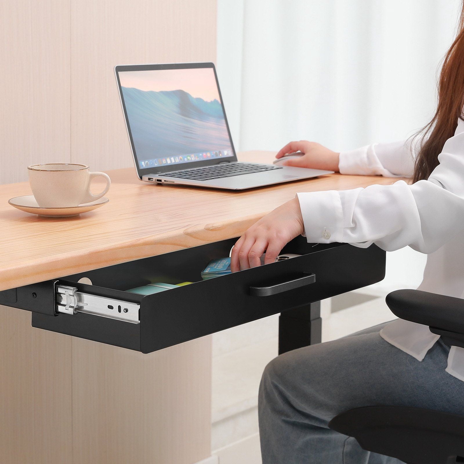 22 Heavy Duty Under Desk Drawer Organizer – Space-Saving Slide-Out ...