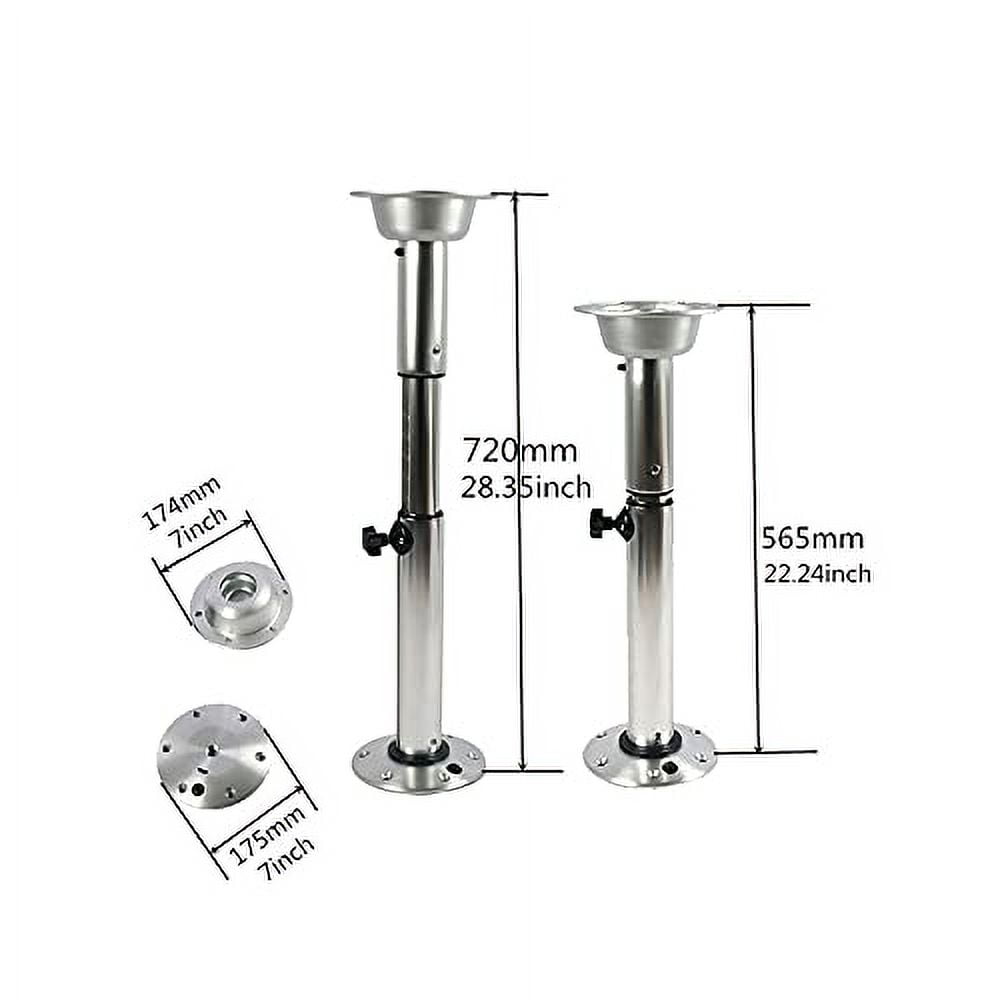 22 Inch - 28 Inch Adjustable Table Pedestal Stand, 7 Adjustable Heights ...
