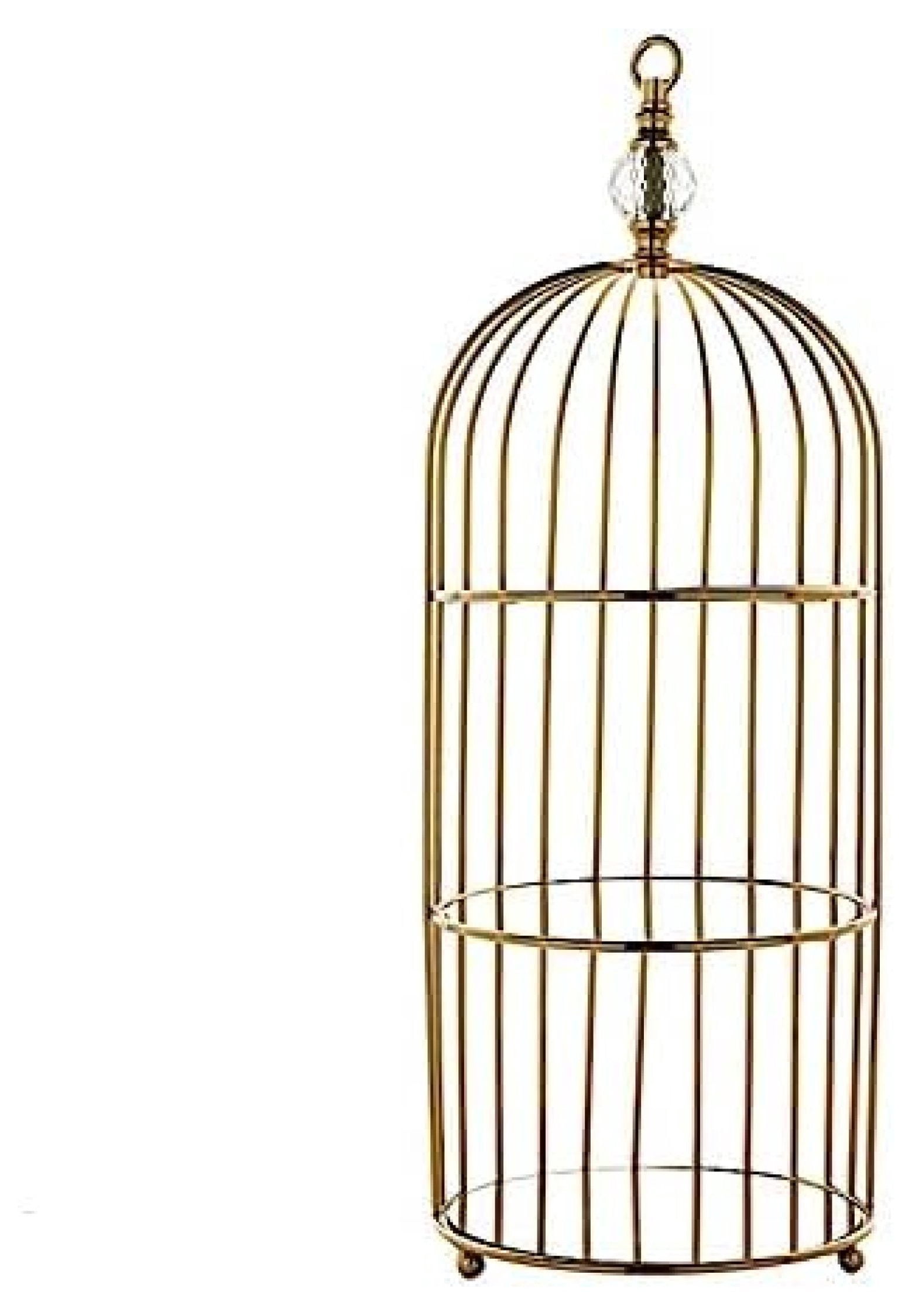 22-Inch 3 Tier Metal Mirror Glass Hanging Cage Dessert Cupcake Stand ...