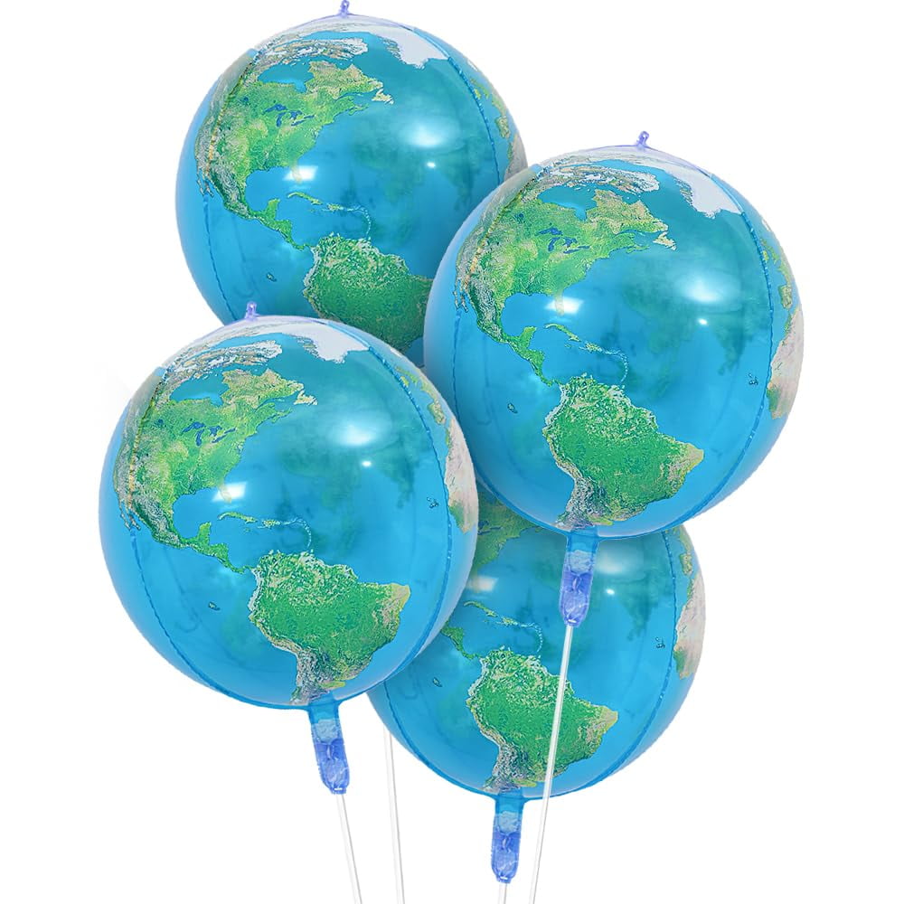 22 Inch 4D Globe Earth Balloons BSL1 Kit Earth Planet Space Travel ...