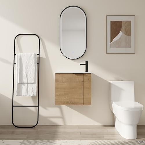 22 Inch Bathroom Vanity with Sink,Floating Bathroom Vanity with Soft ...