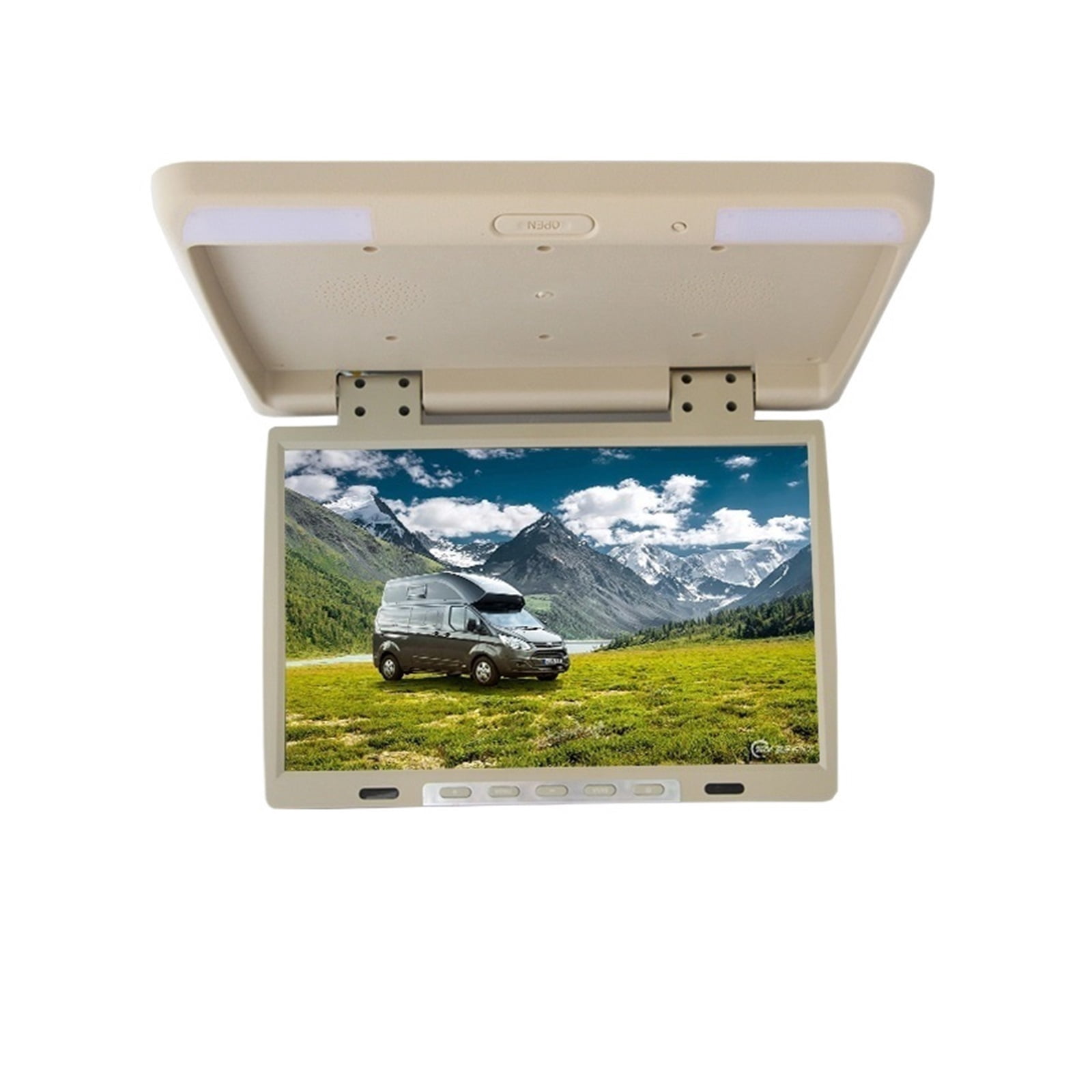 22 Inch Car Roof Monitor Flip Down Screen Overhead Multimedia Video ...