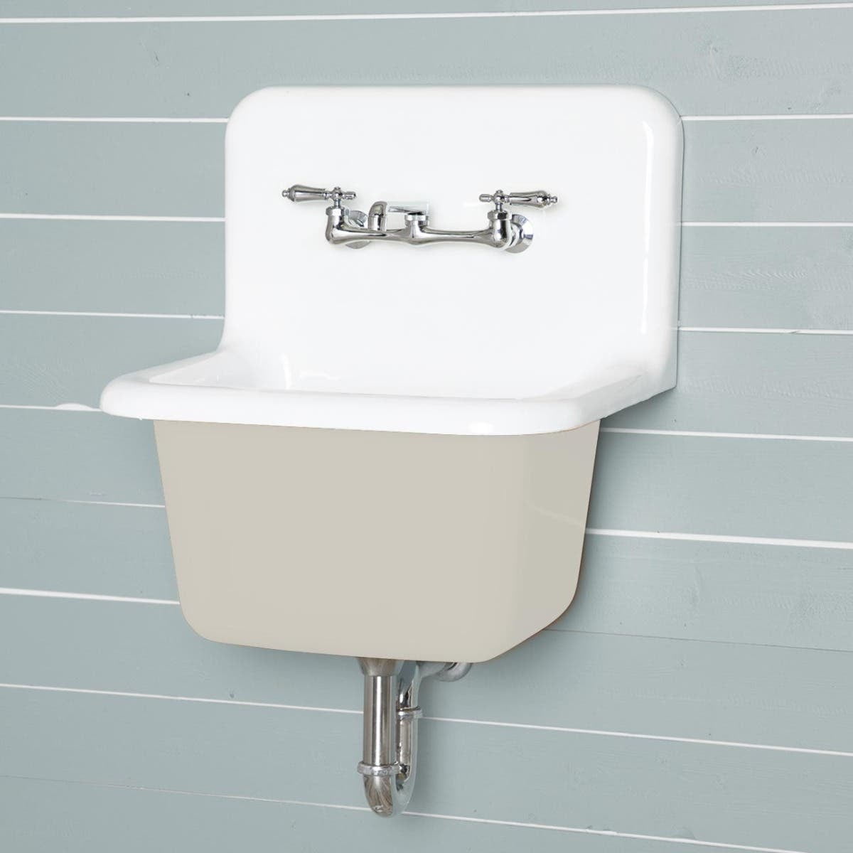 22 Inch Cast Iron High Back Deep Utility Sink - Walmart.com