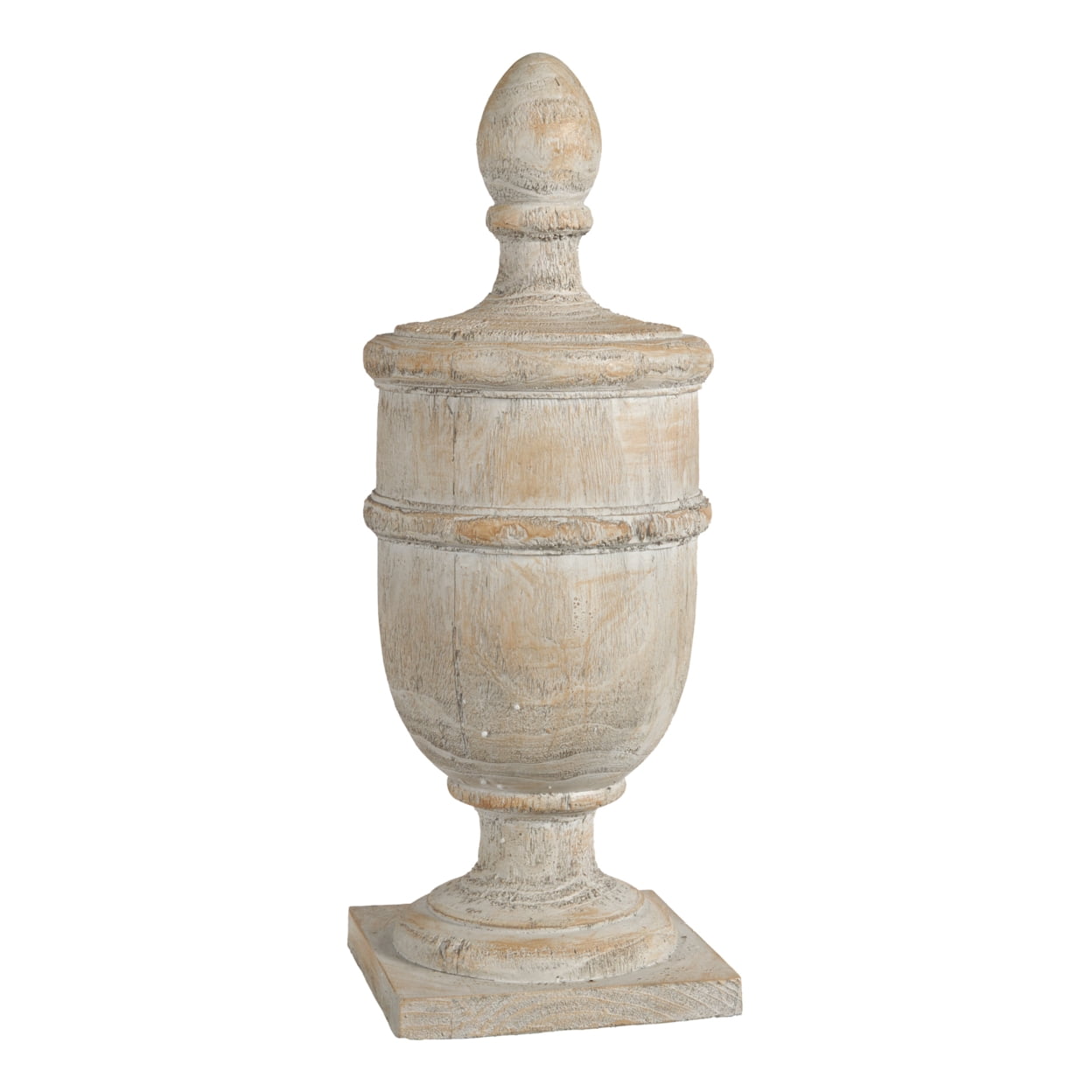 Benjara 22 Inch Classical Accent Decor Statuette, Turned Finial Design ...