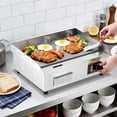 22 Inch Commercial Electric Griddle - 1750W Stainless Steel Countertop ...