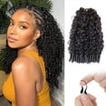 22 Inch Crochet Human Hair 50g 50 Standards Burmese Curly Human Hair ...