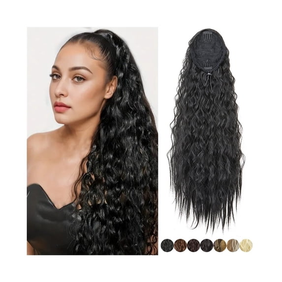 22 Inch Drawstring Ponytail for Women Synthetic Ponytail Hairpieces ...
