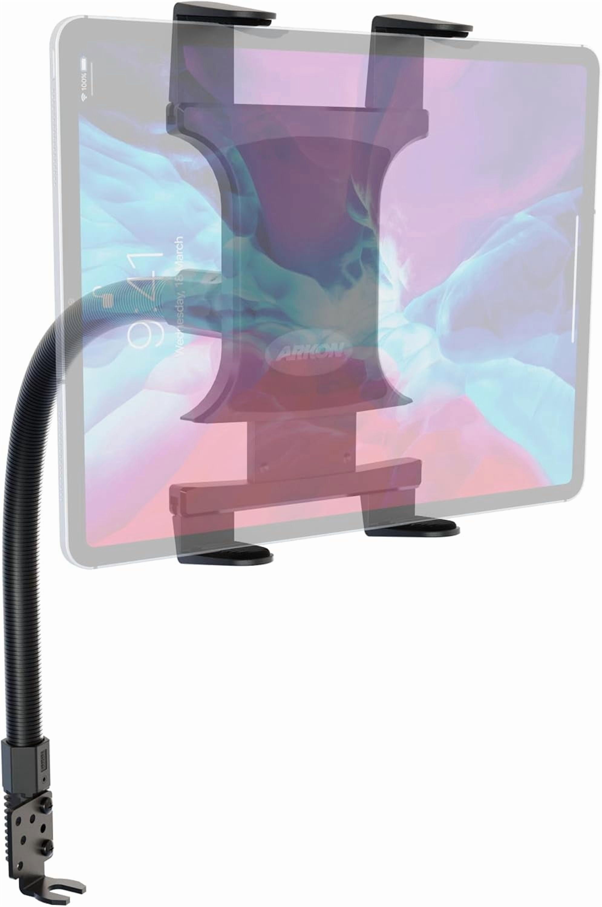 22-Inch Gooseneck Car Tablet Mount - Seat Rail Attachment for Easy ...