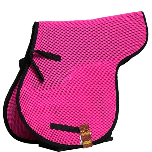 22 Inch Hilason Western Tack Horse Vented Pvc English Saddle Pad Pink ...