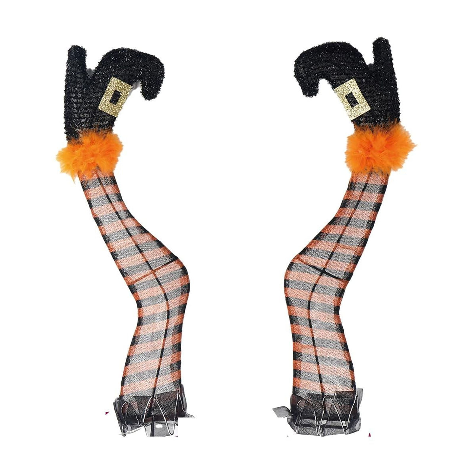 22 Inch Light Up Witch Legs Decorations 1 Blank Yard Signs with 10 ...