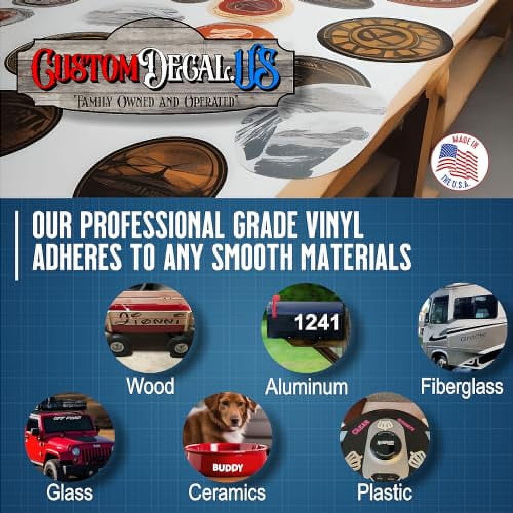 22 Inch Long Custom Car Stickers and Decals - Premium Car Decal ...