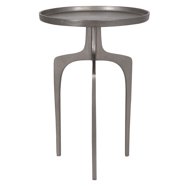 20 Inch Stool Table, Capiz Shell Inlay, Hexagonal Geometric Design ...