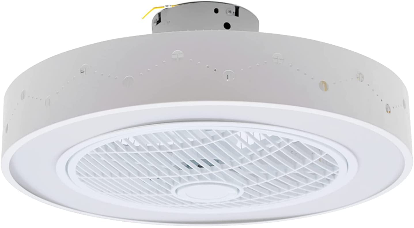 22 inch Modern Ceiling Fan with Light-Acrylic Lampshade-Quiet Motor ...
