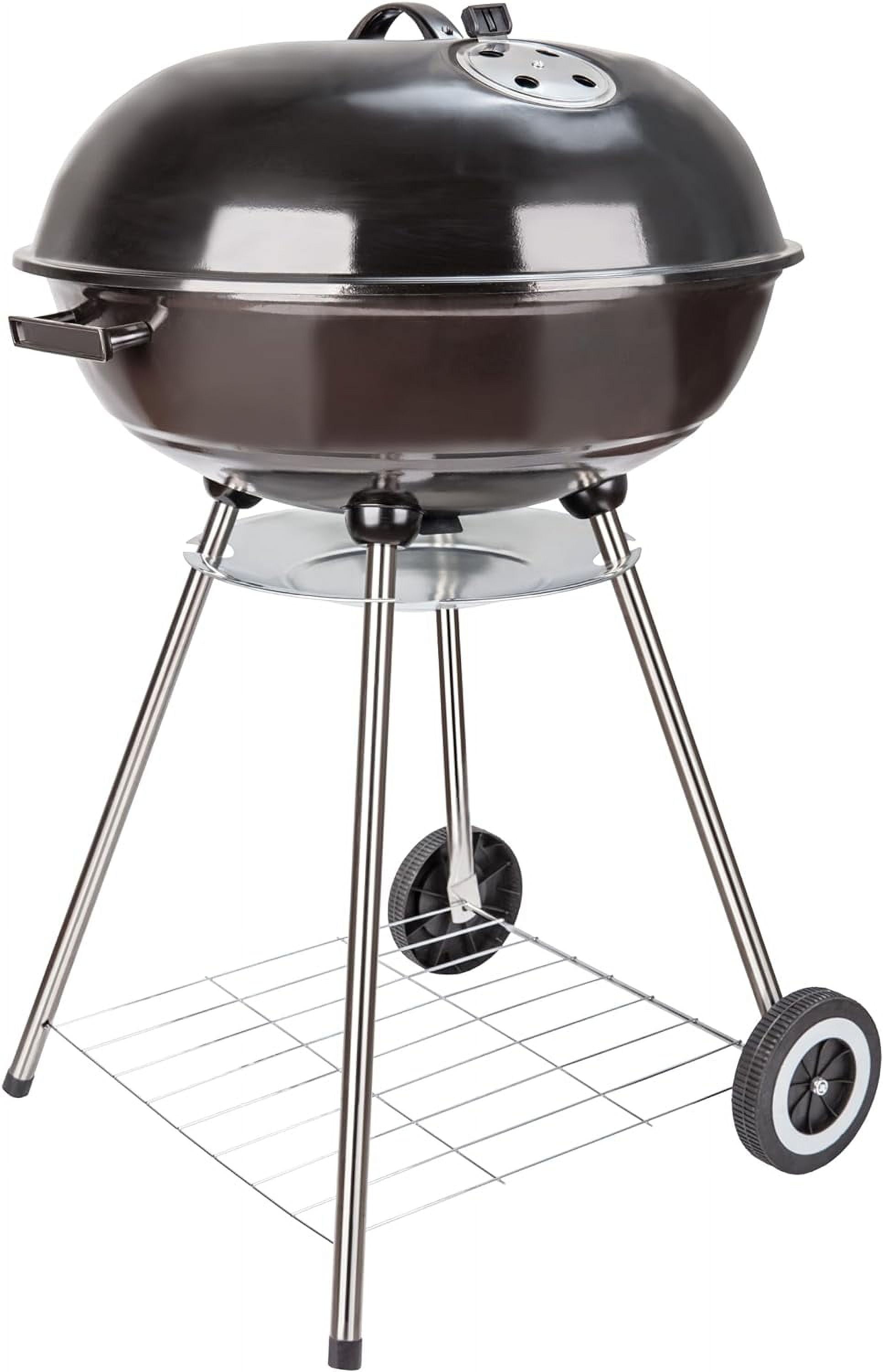 22 Inch Portable Charcoal Grill with Wheels for Outdoor Cooking ...